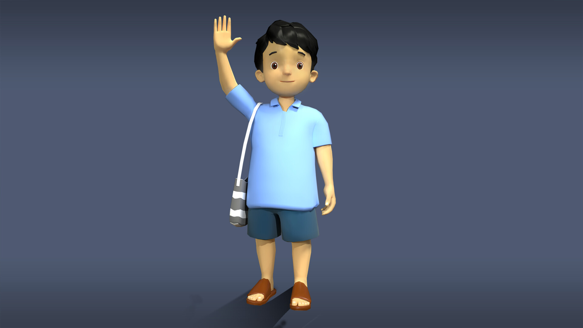 ArtStation - Raju from Meena 3D game