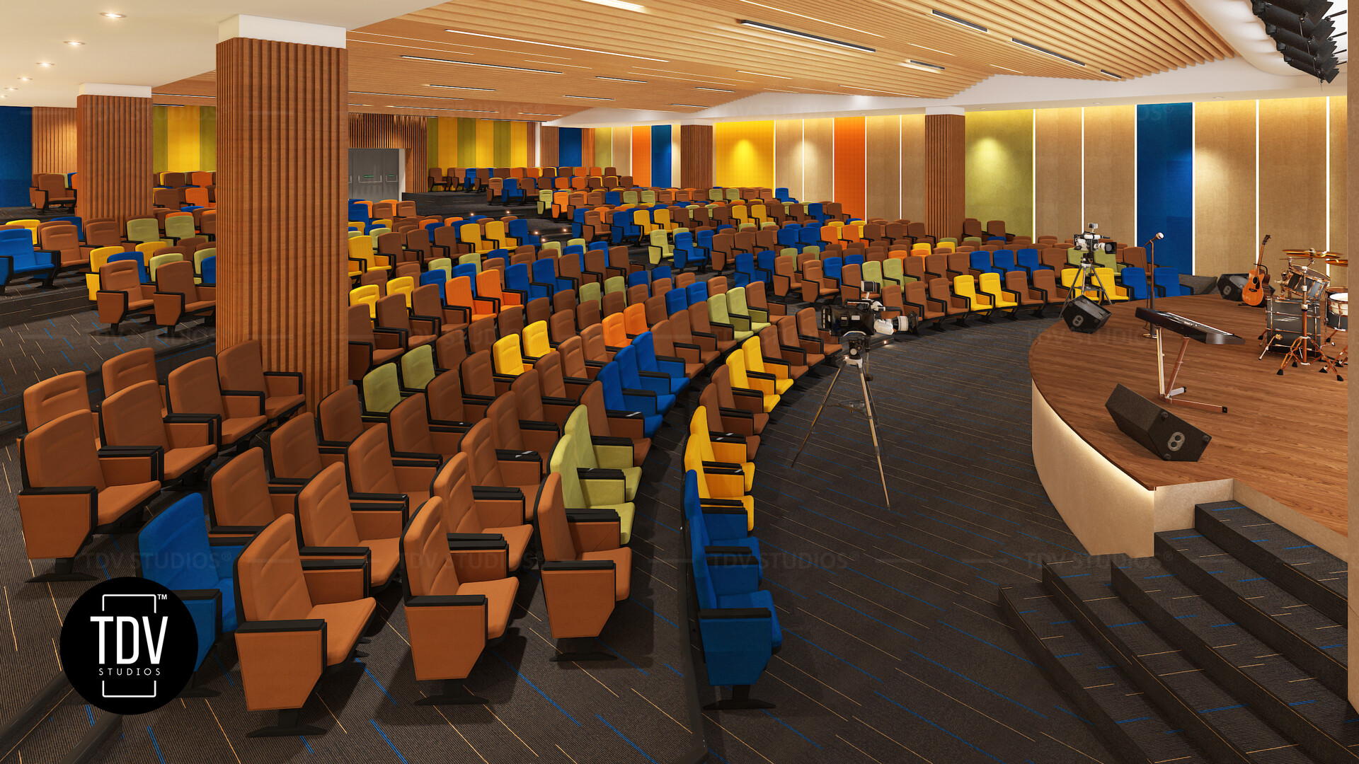 ArtStation - 3D Auditorium of School view
