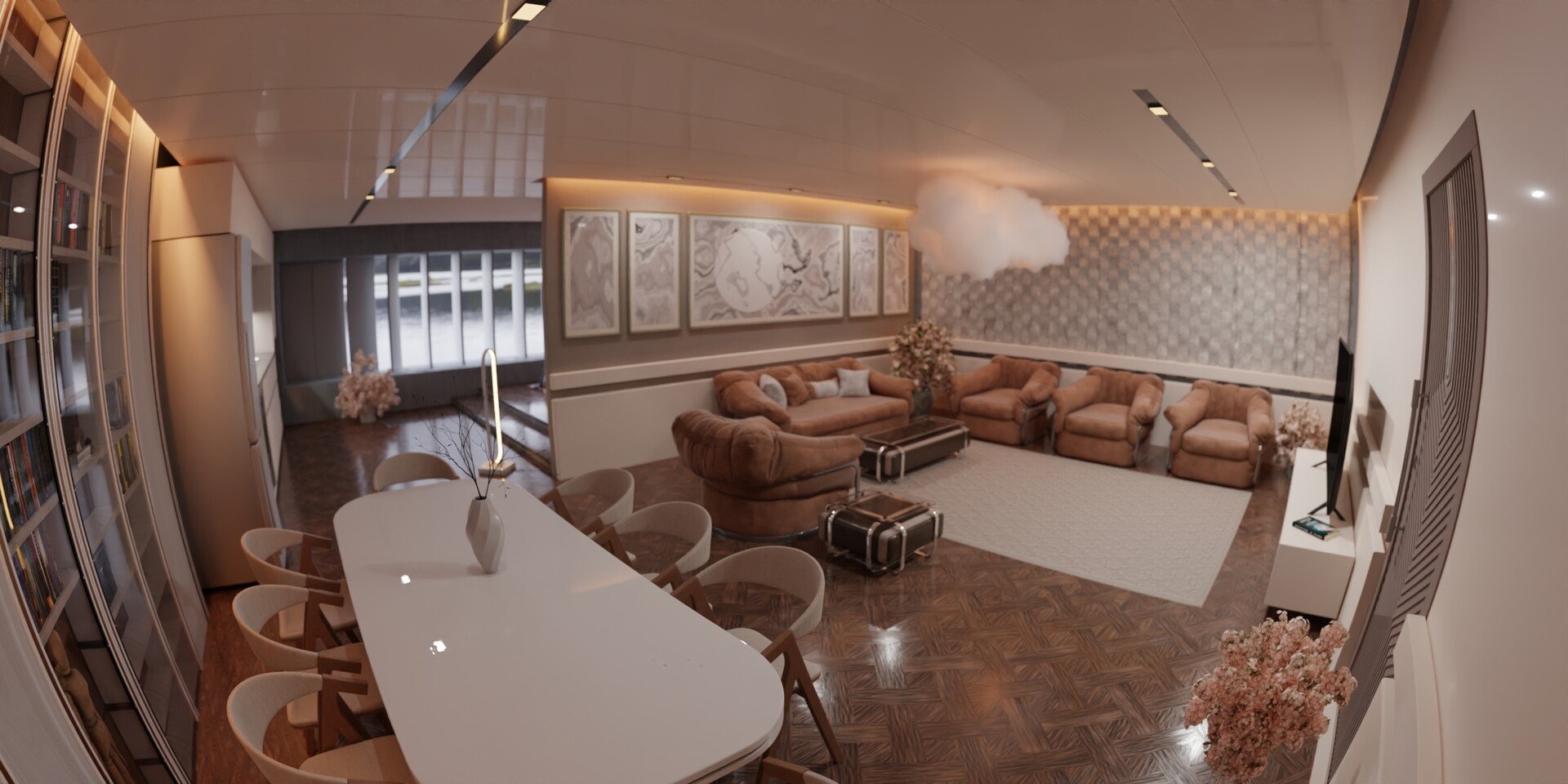 Yasser Hashem - Autumn Theme - Small Flat Interior Design