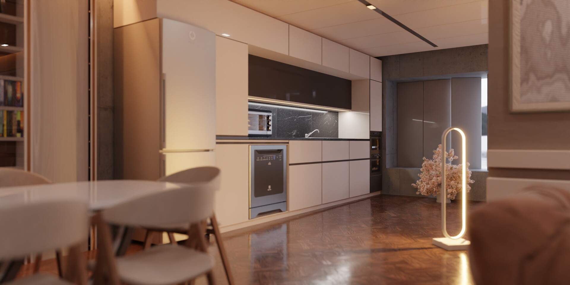 Yasser Hashem - Autumn Theme - Small Flat Interior Design