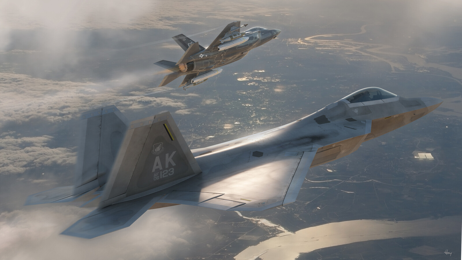 ArtStation - USAF Fifth Generation Fighters