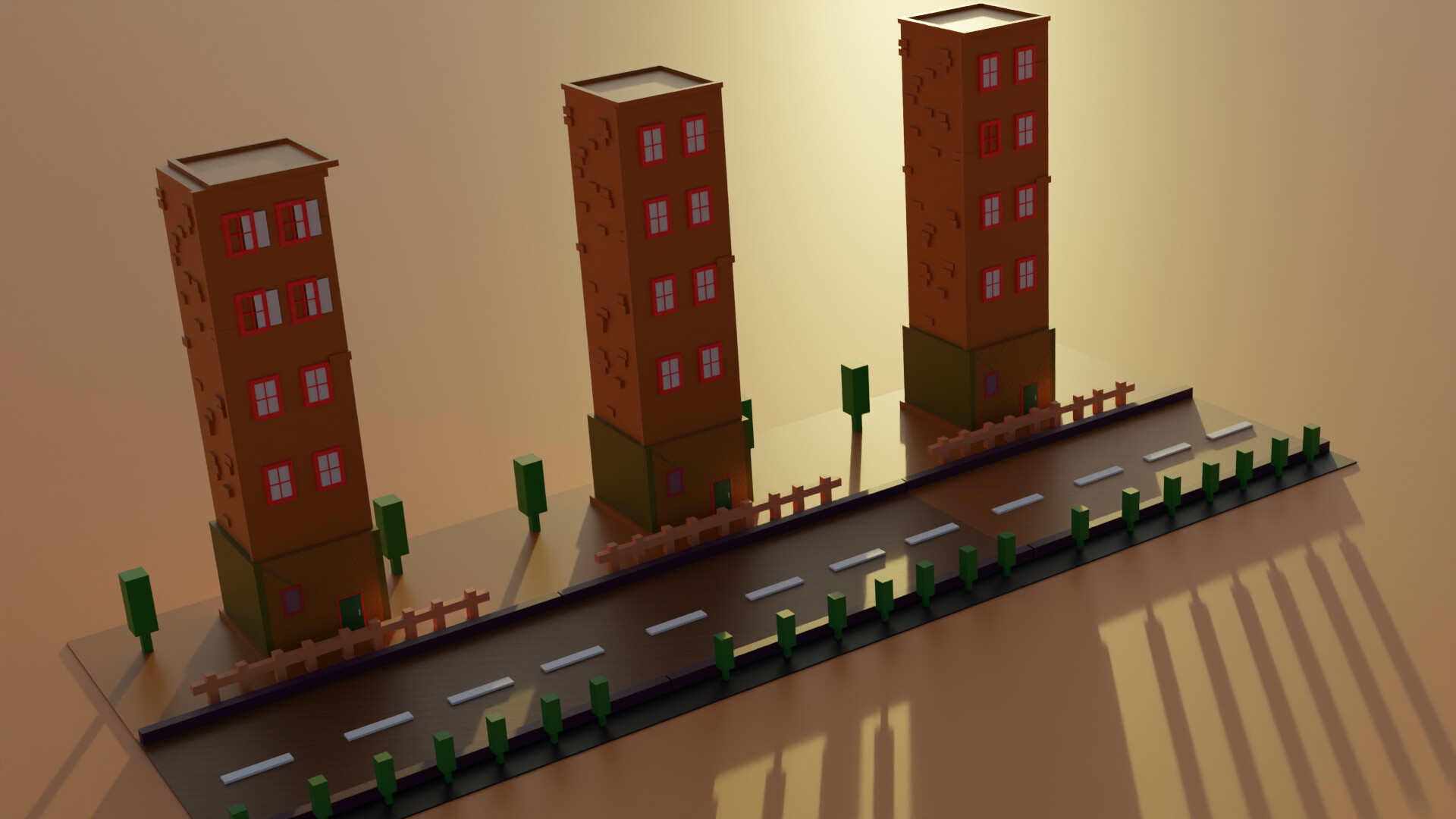 ArtStation - Exploring Creativity with Low Poly 3D Building Models in ...