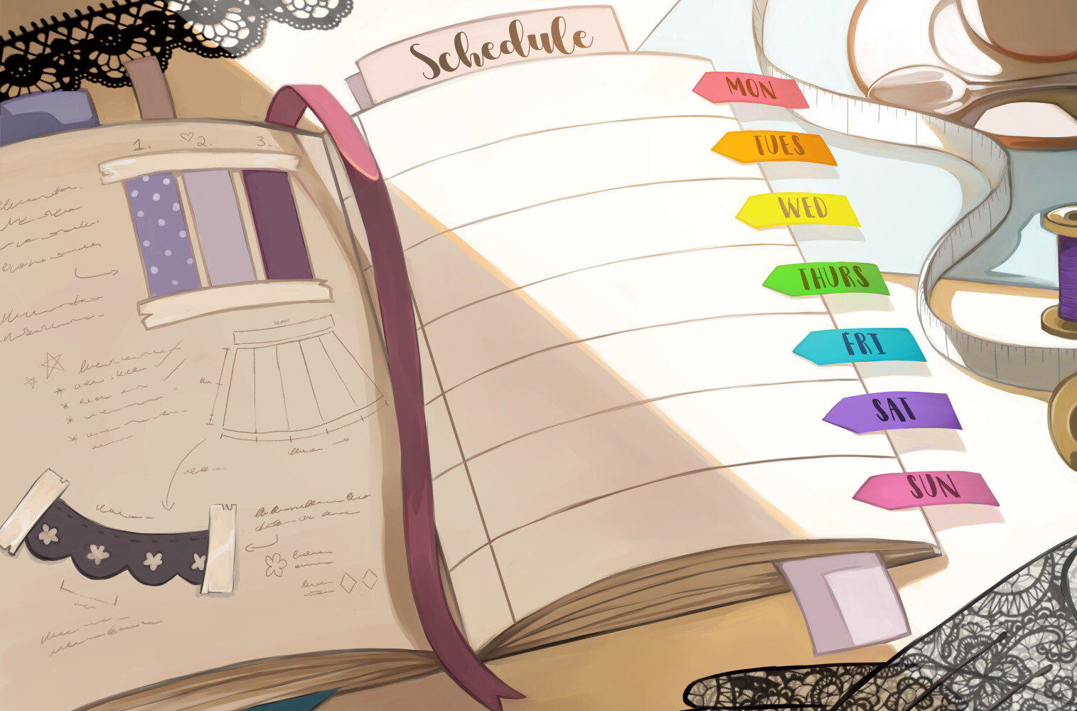 ArtStation - Schedule concept