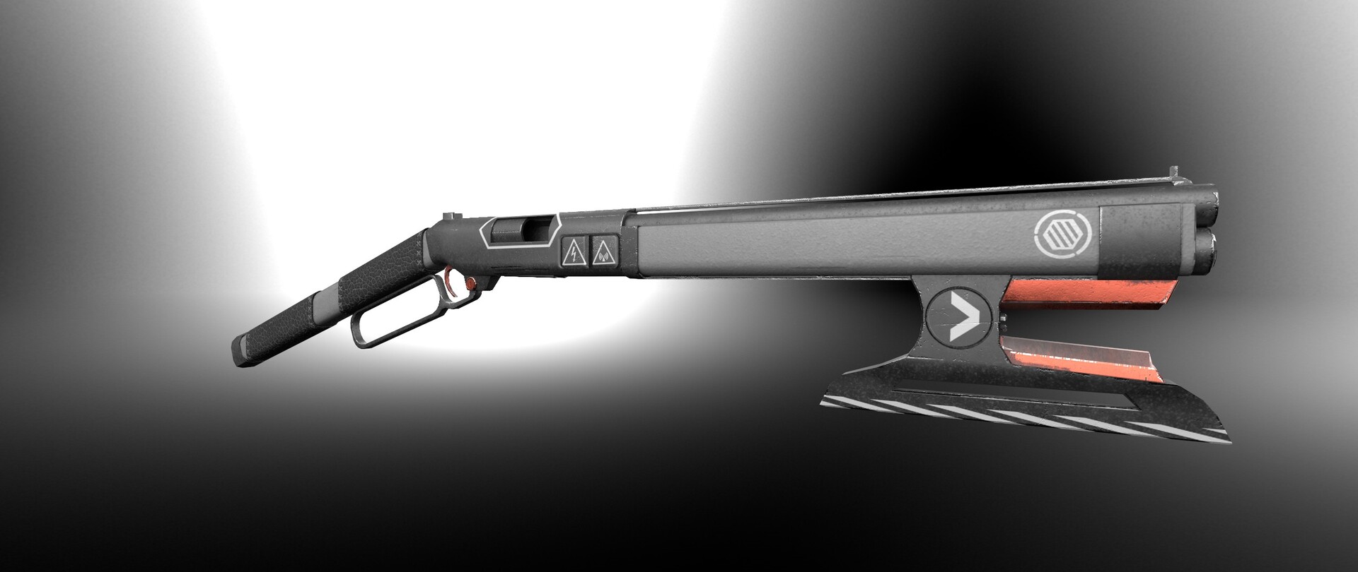 ArtStation - lever action shutgun with axe head
