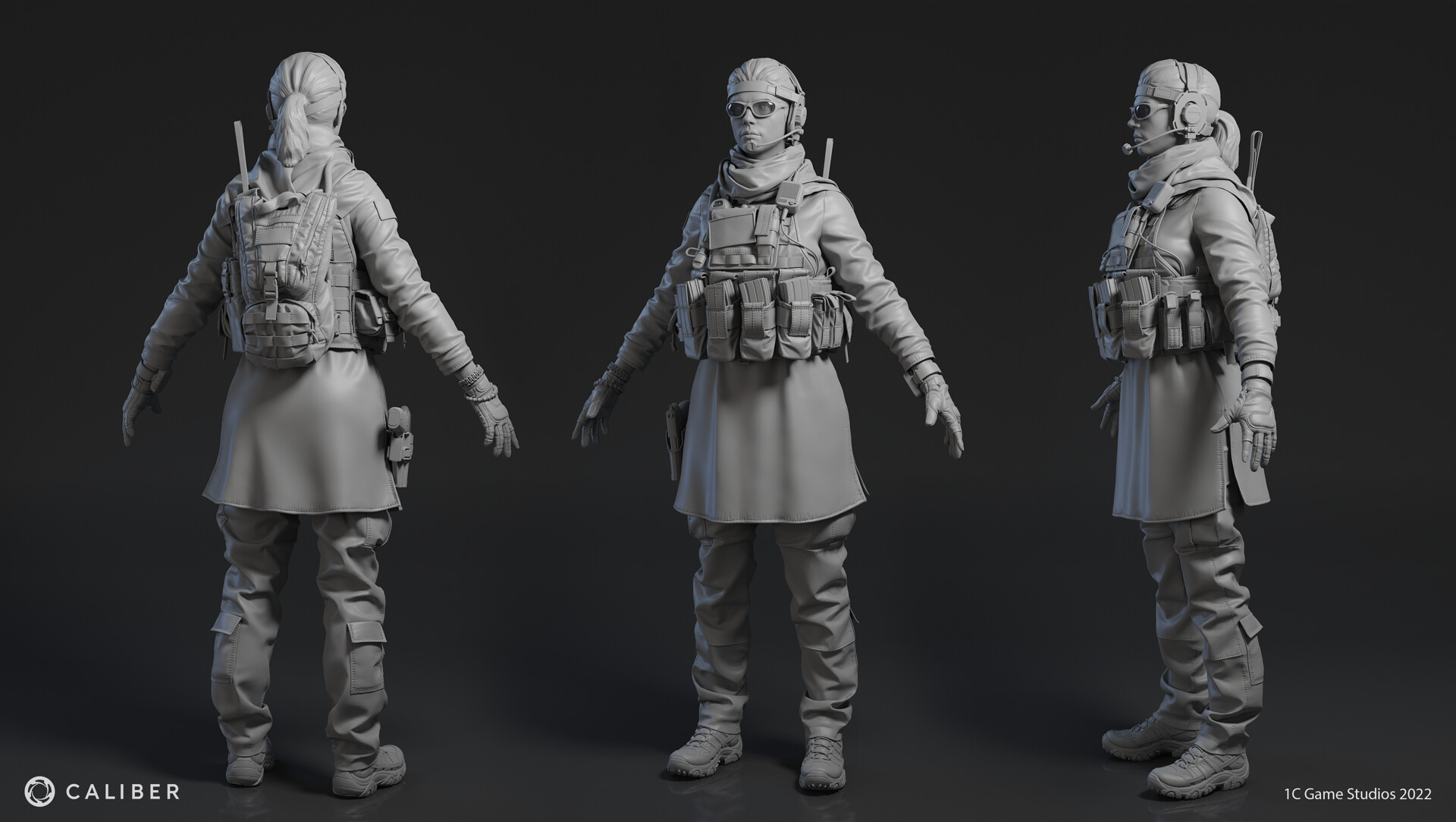 1C Game Studios - Caliber - CST - High Poly