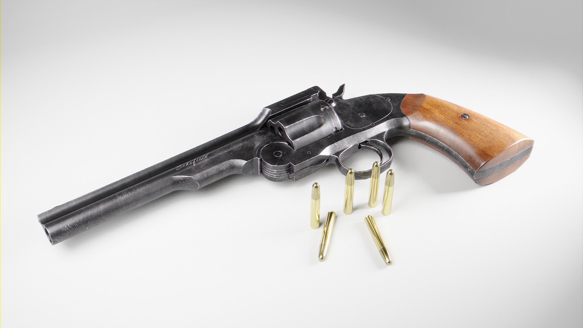 ArtStation - S&W Schofield Revolver