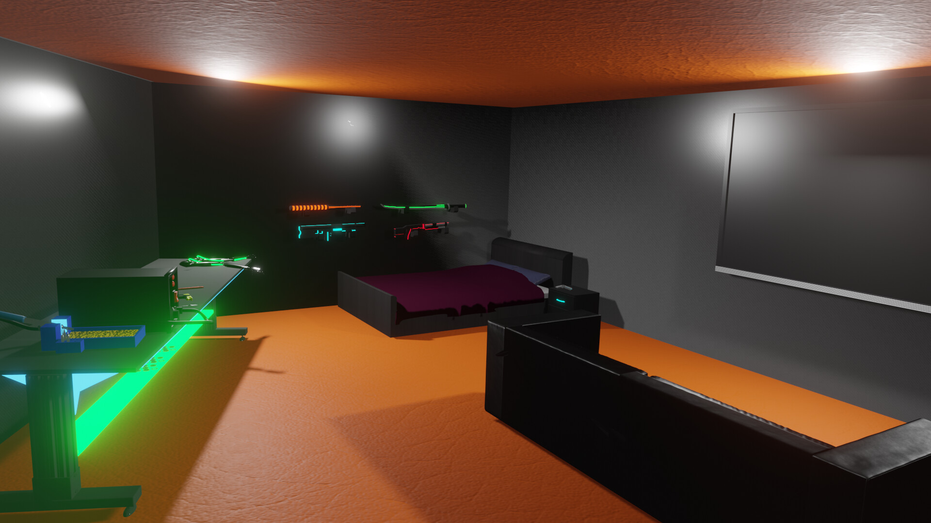 ArtStation - Cyberpunk Room