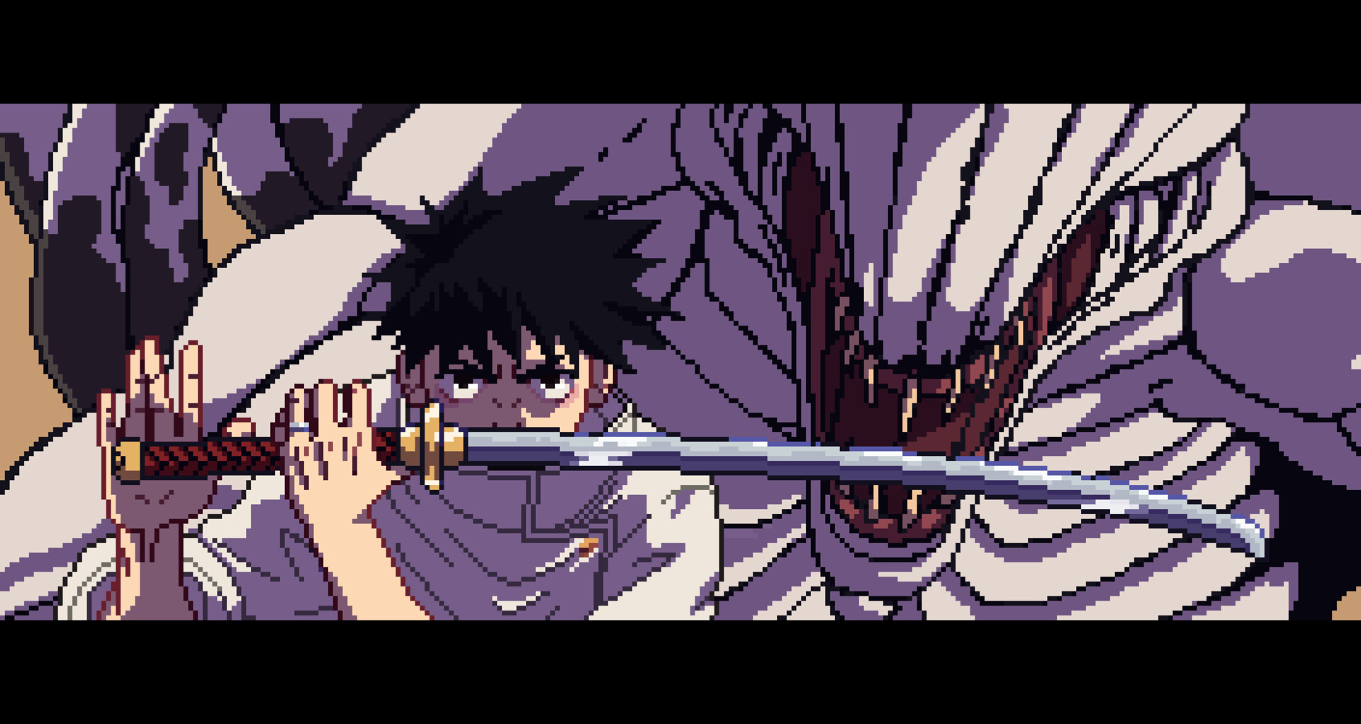 Artstation Yuta Okkotsu Jujutsu Kaisen Pixelart