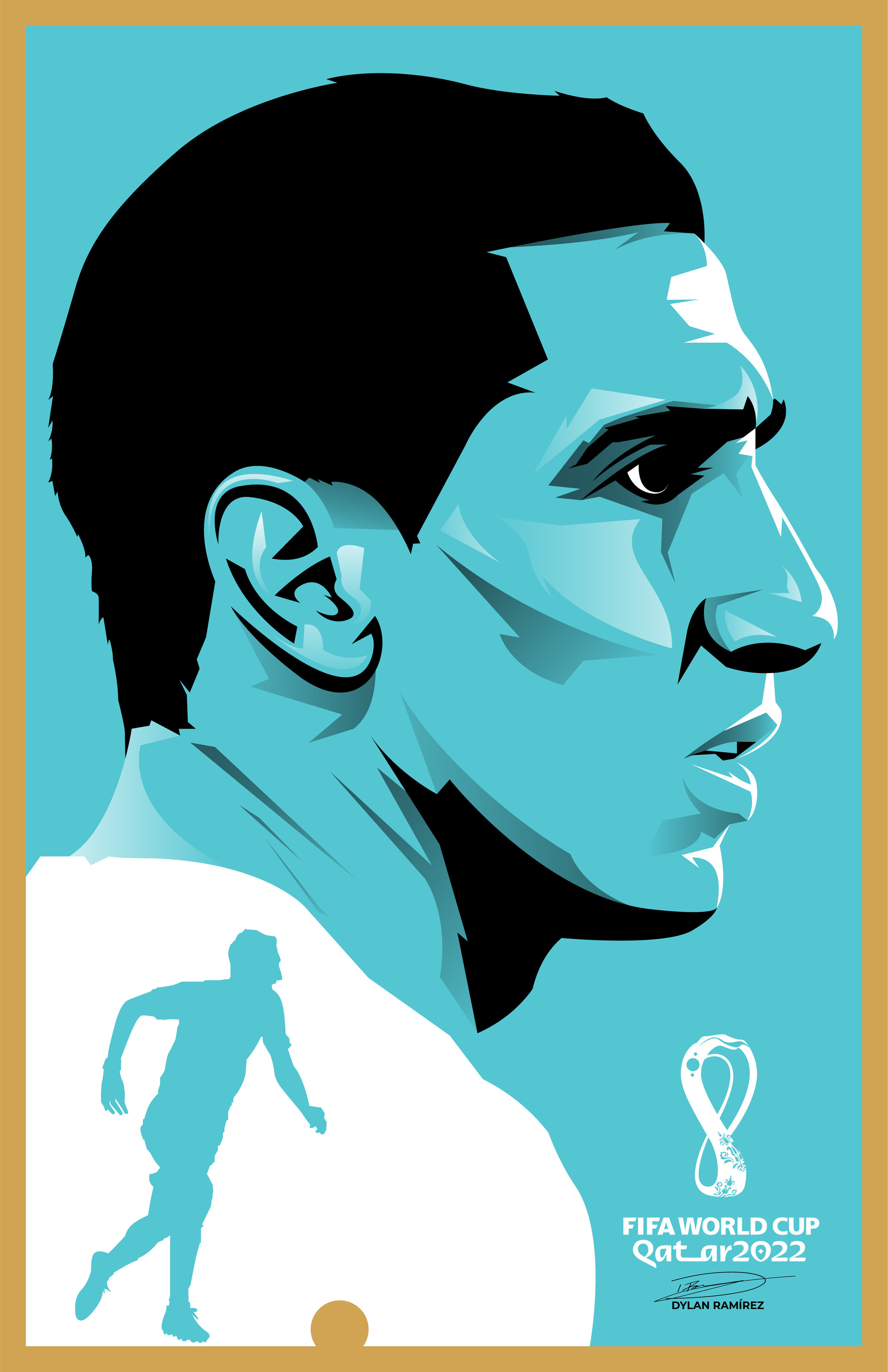 Dylan Ramirez - ARGENTINA'S MESSI, DI MARIA, DE PAUL Poster Art