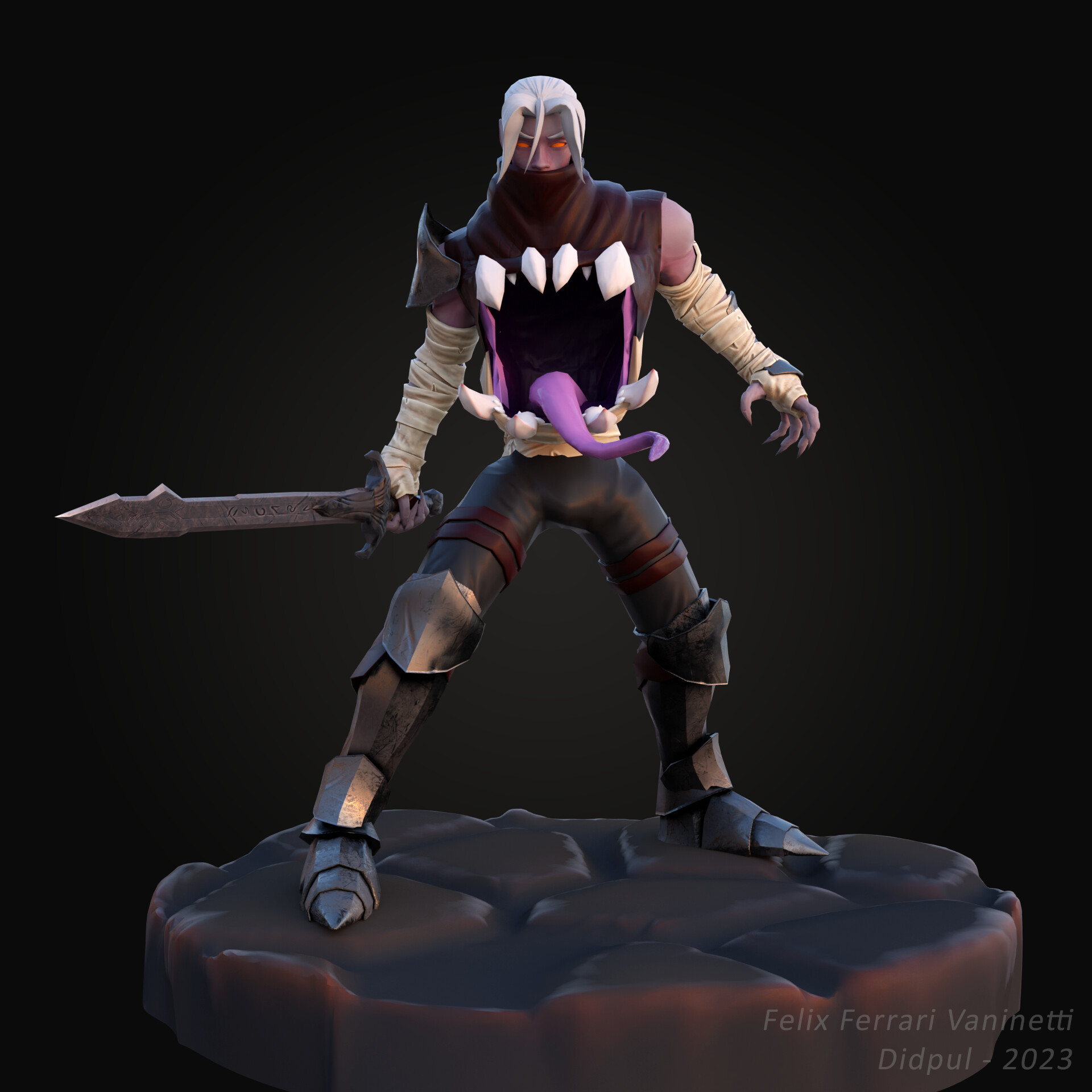 Felix Ferrari Vaninetti - Mouth - The Mimic Warrior - Stylized Fantasy ...