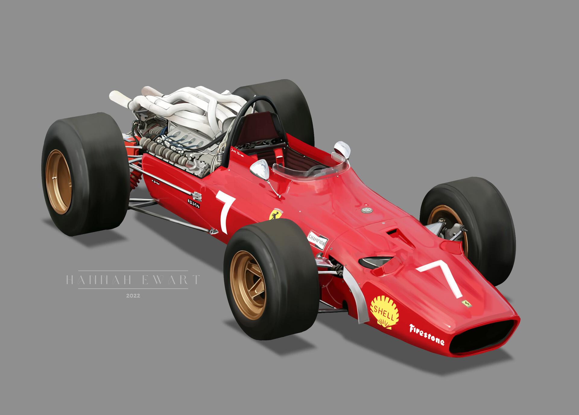 ArtStation - Ferrari Perspective Study