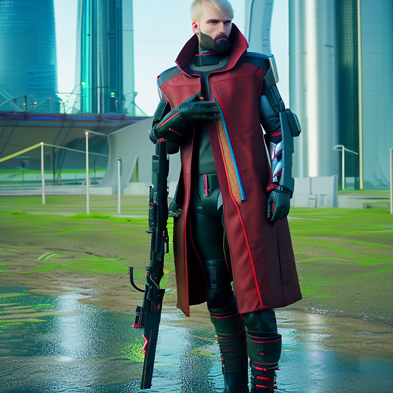 ArtStation - Futuristic Russian male (Utopian cyberpunk 2077)