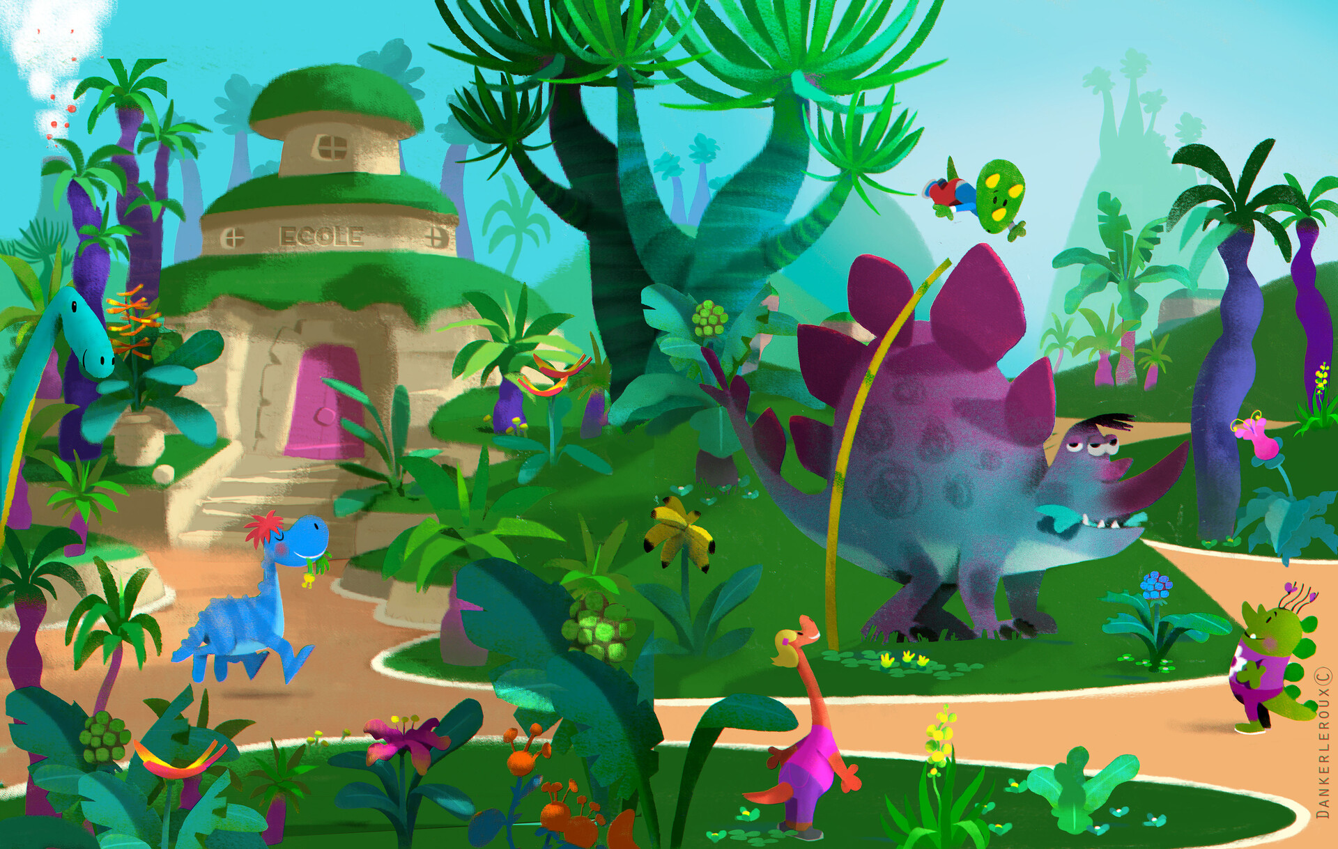 ArtStation - How dinosaurs invented sport