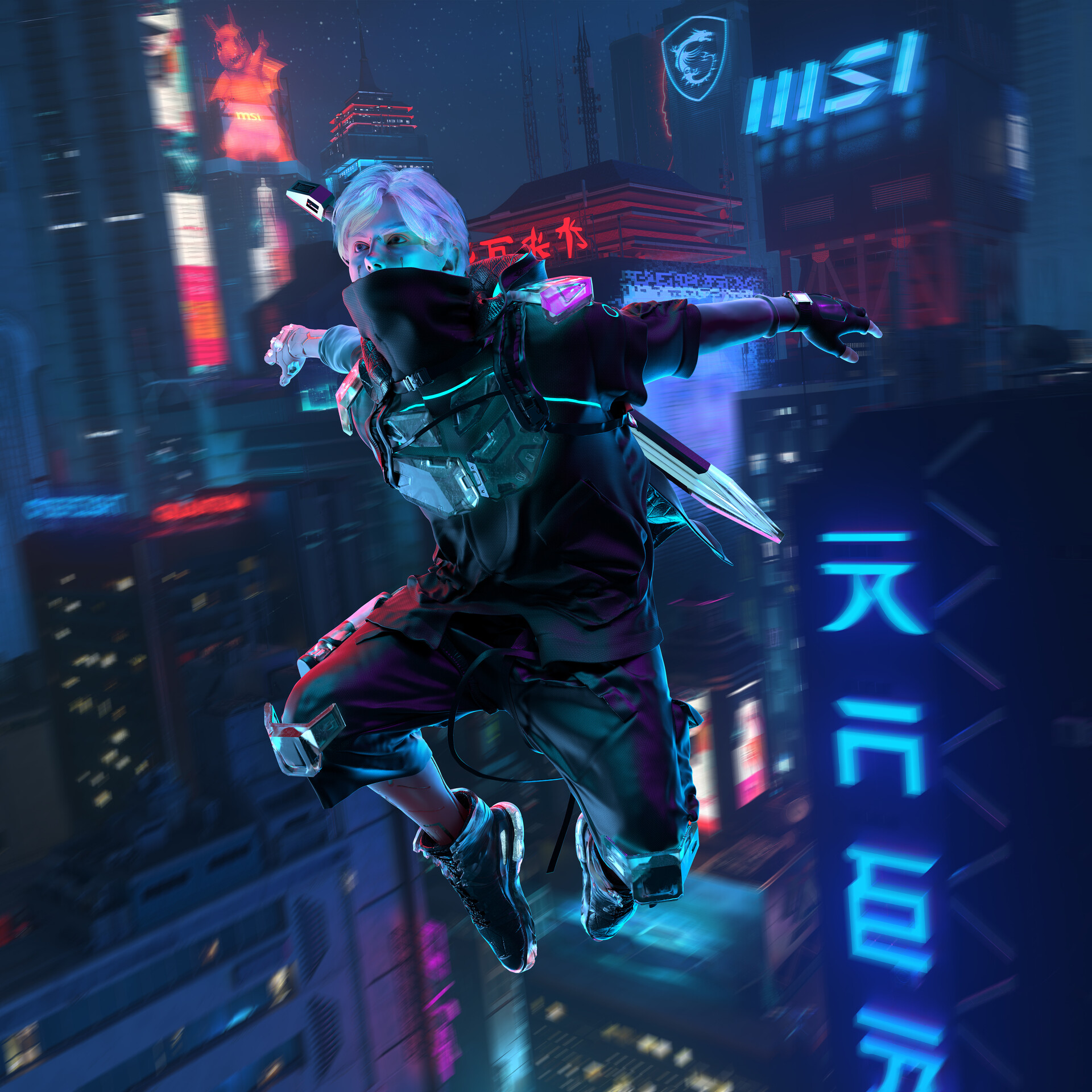 Paul Cheptea - MSI Cyborg 15 - Marketing Key Art