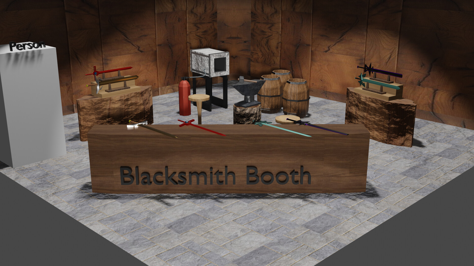 ArtStation - Blacksmith Booth