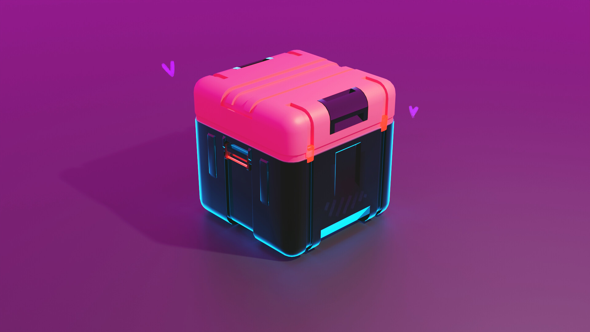 ArtStation - 3D loot box, Blender practice.