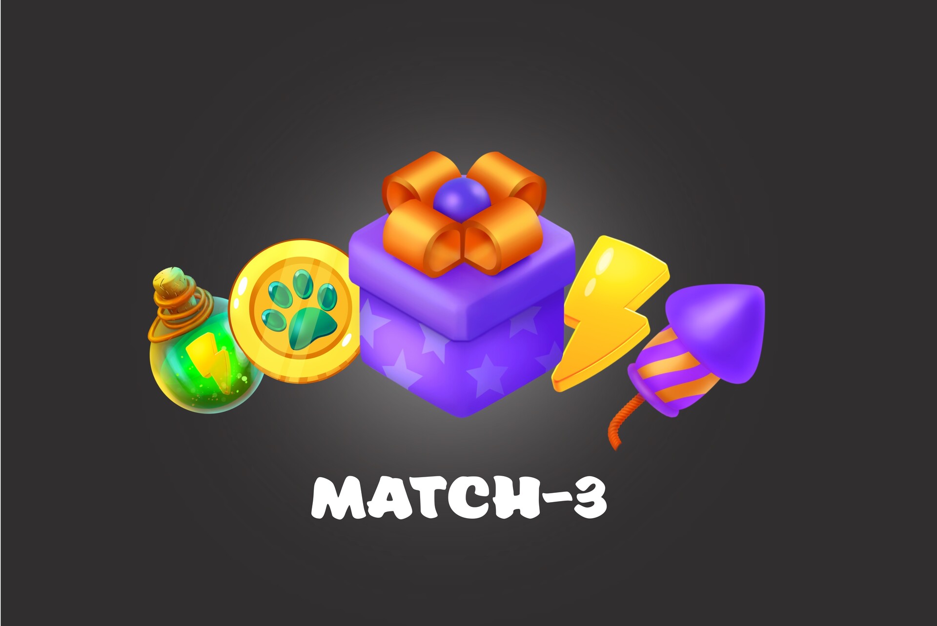 ArtStation - Match-3 elements