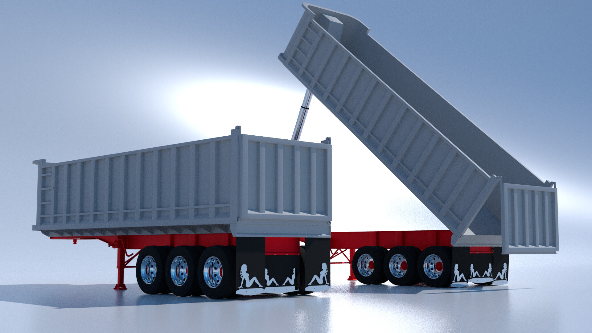 ArtStation - First Model End Dump Trailer