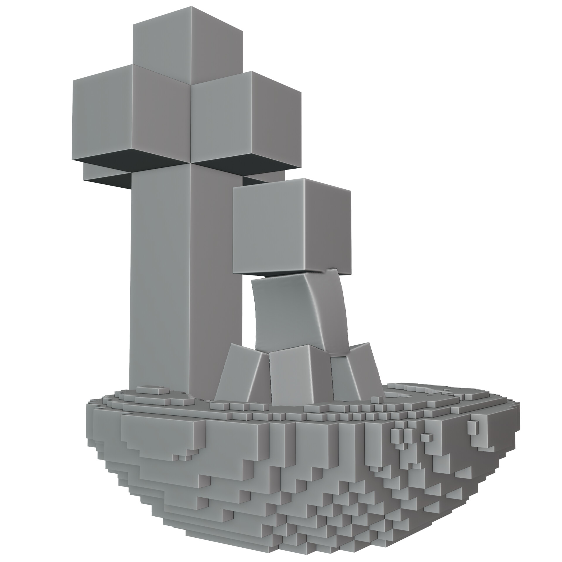 Creeper Statue Blueprint