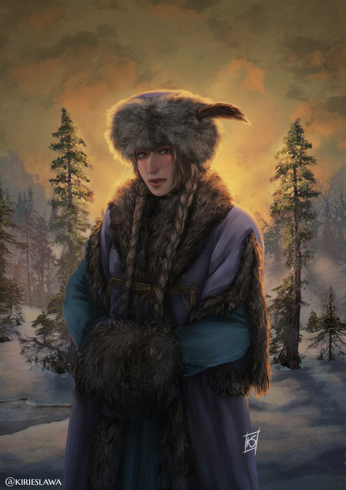 ArtStation - Winter portrait