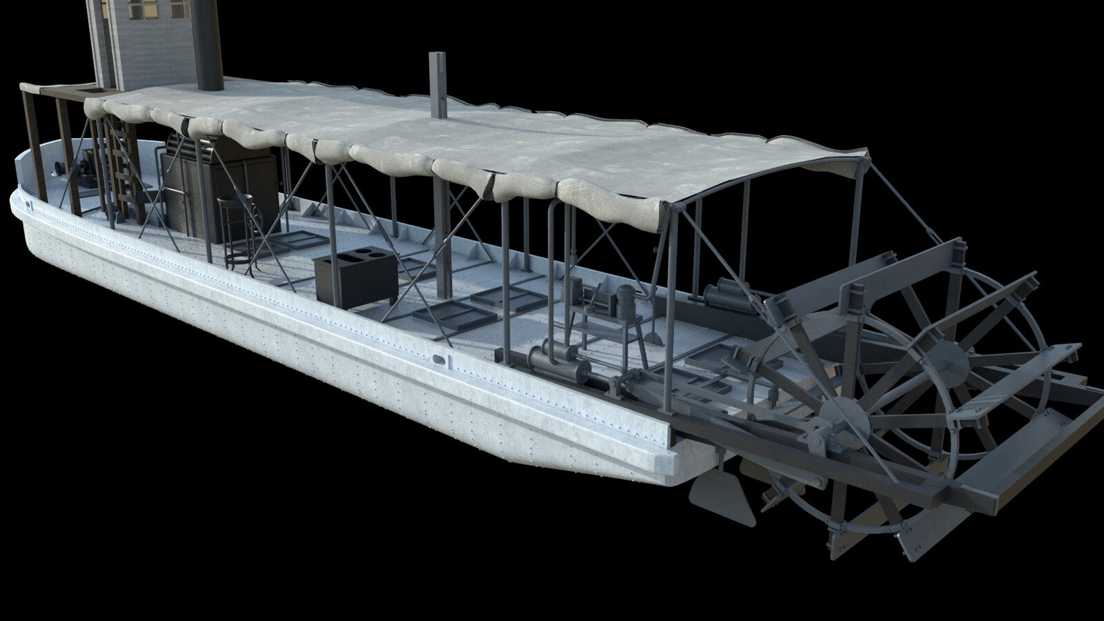 ArtStation - American sternwheeler A.J. Goddard