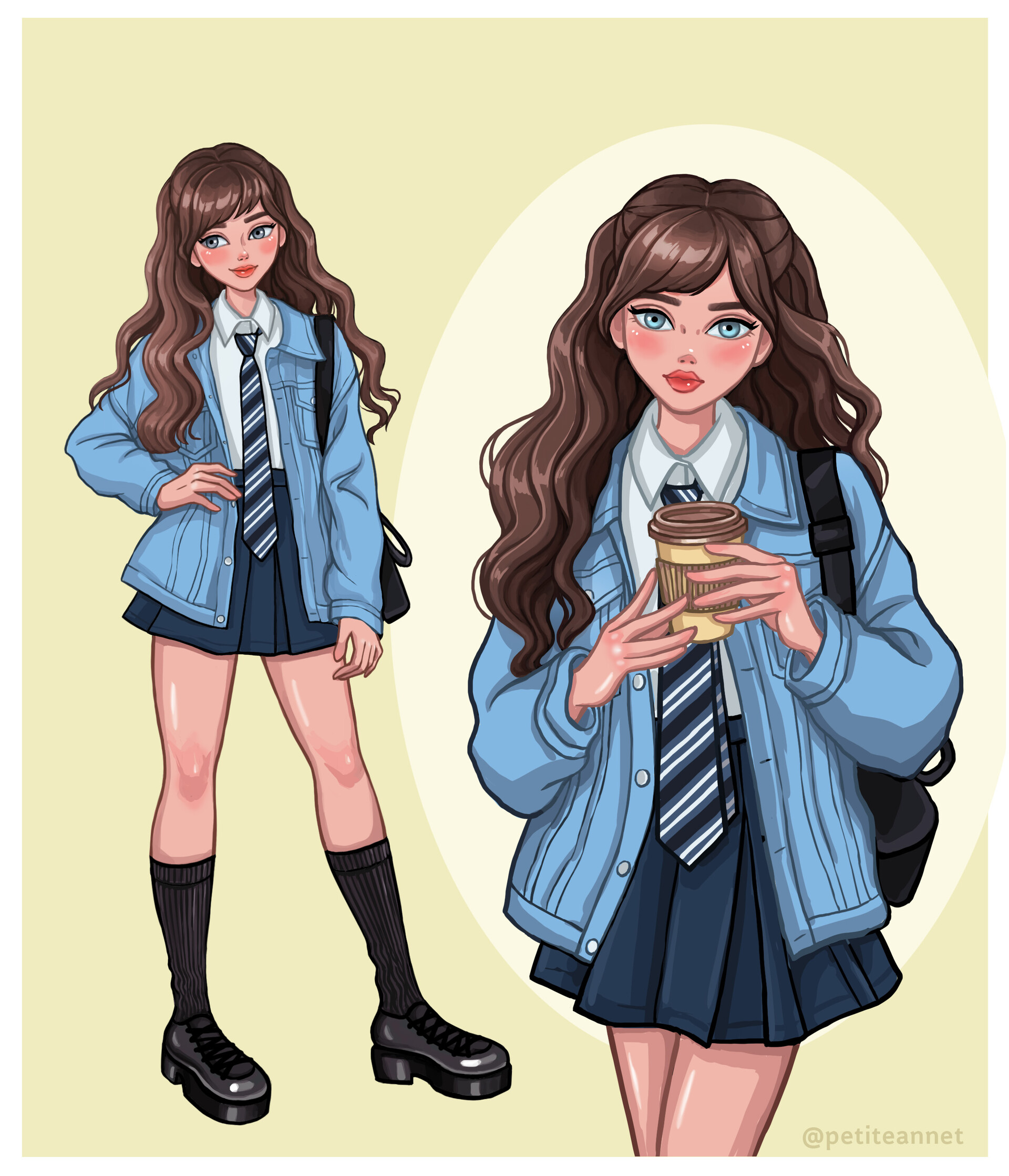 ArtStation - Student girl