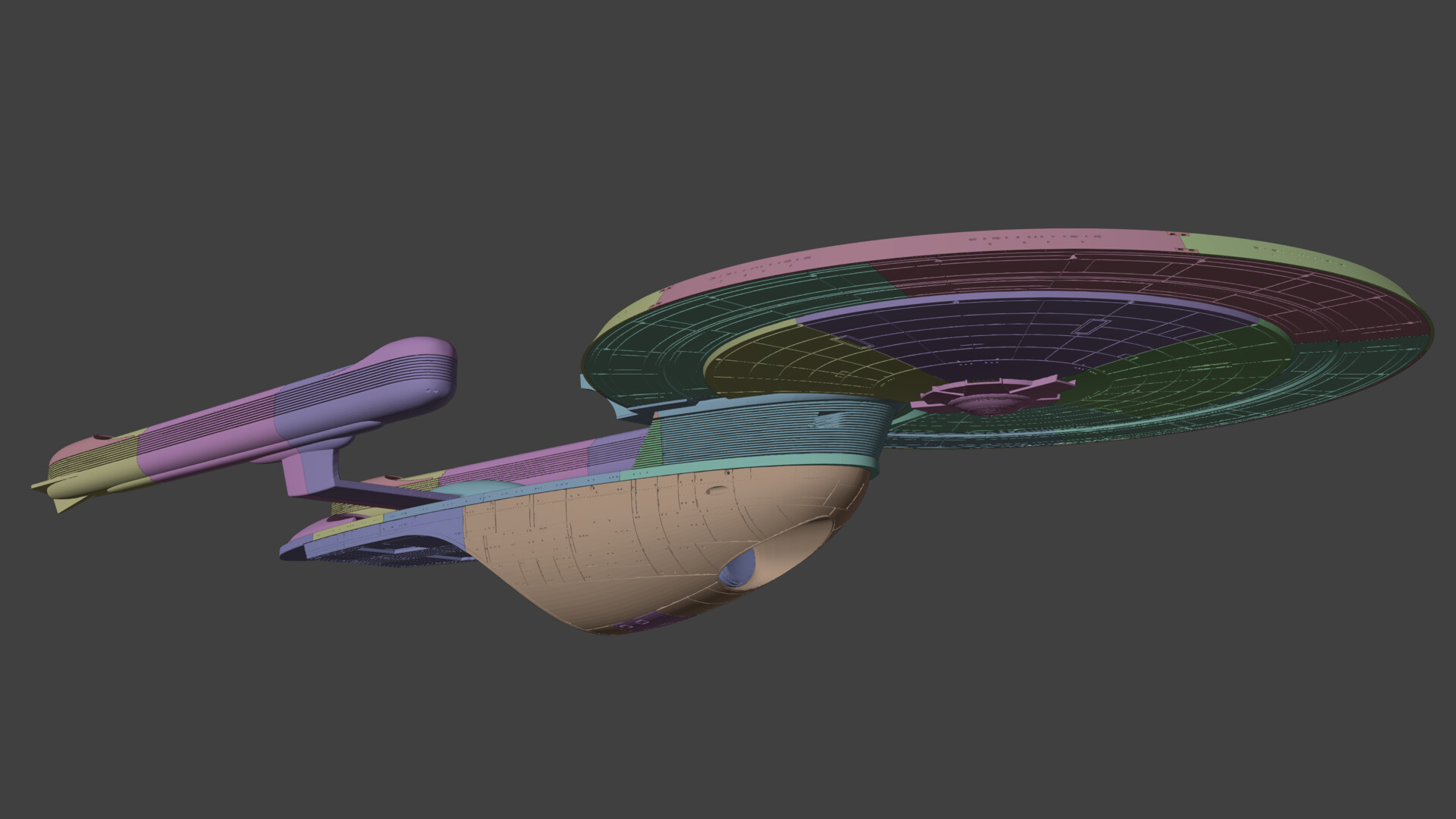 ArtStation - Uss Excelsior Model 1:350 scale project