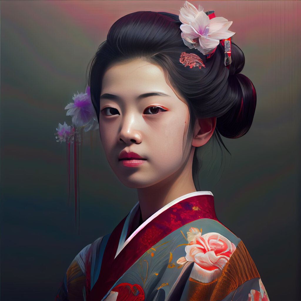 ArtStation - Elegant Geisha