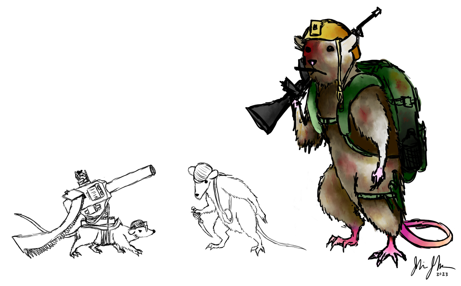 ArtStation - War Rat sketches
