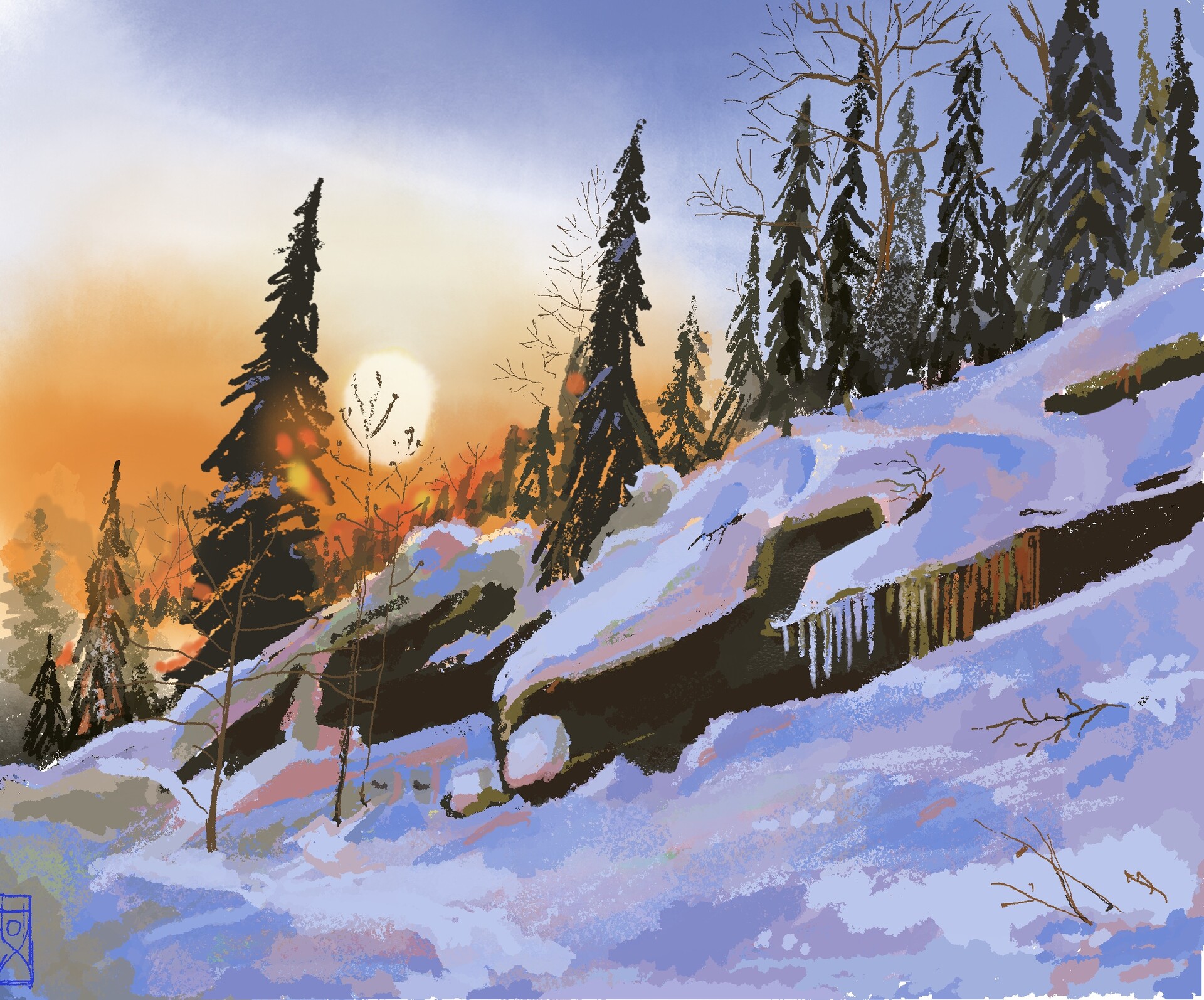 ArtStation - Winter sun