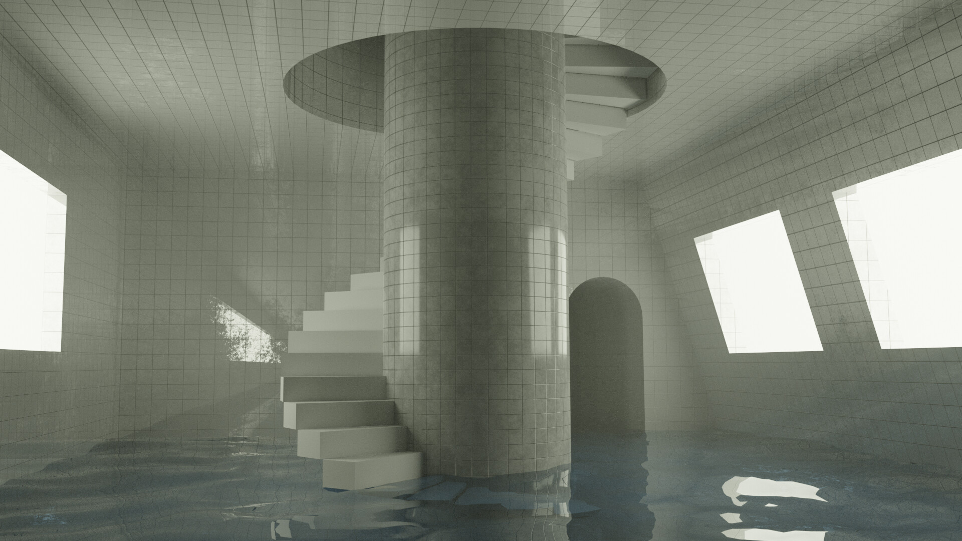 ArtStation - Liminal Pool/Poolrooms № 2