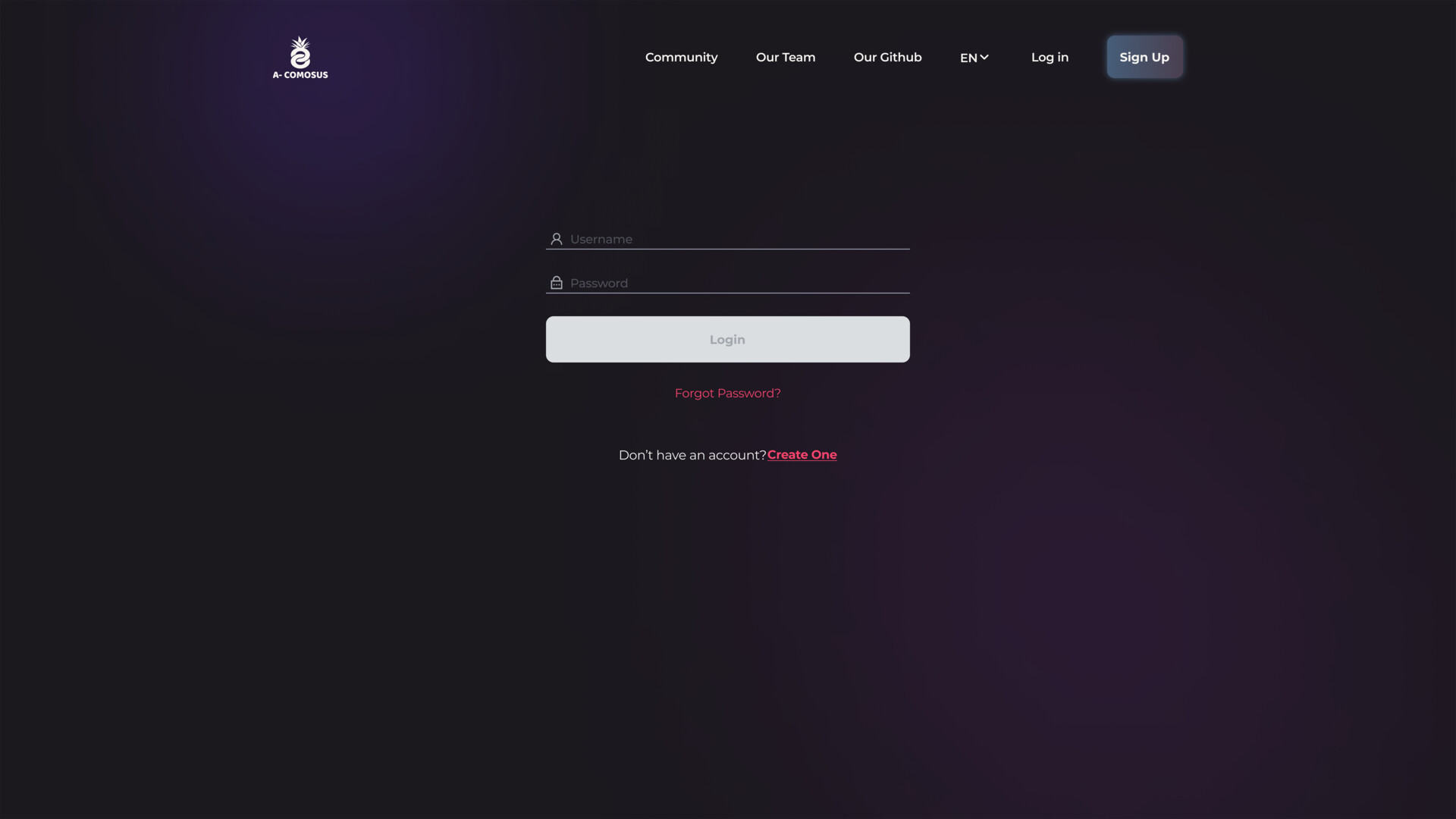 Alvin Ding - A comosus Web design