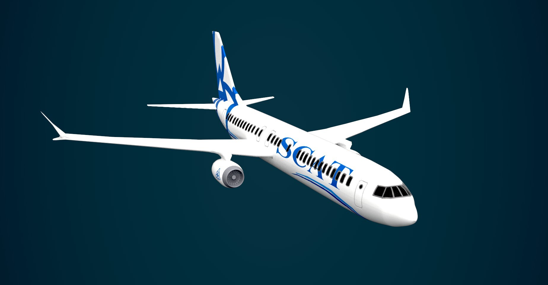 ArtStation - Boeing 747 Max 8