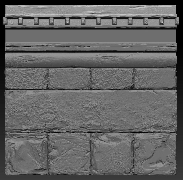 ArtStation - Stone Wall Trim Sheet
