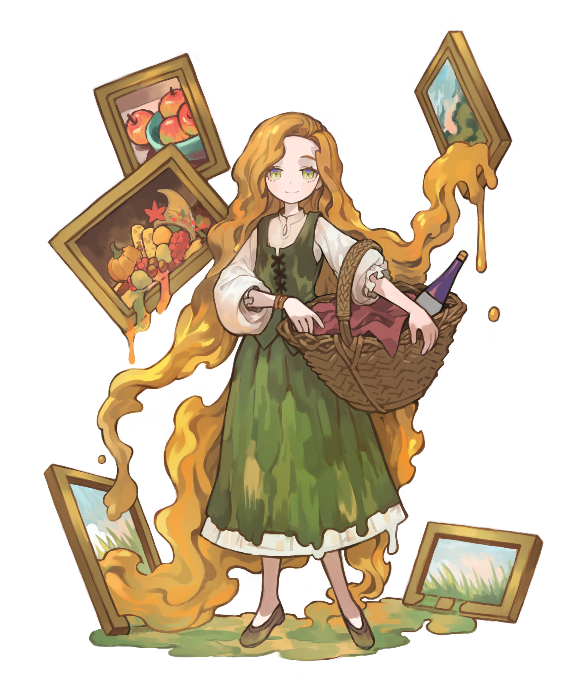 ArtStation - oil color painting girl