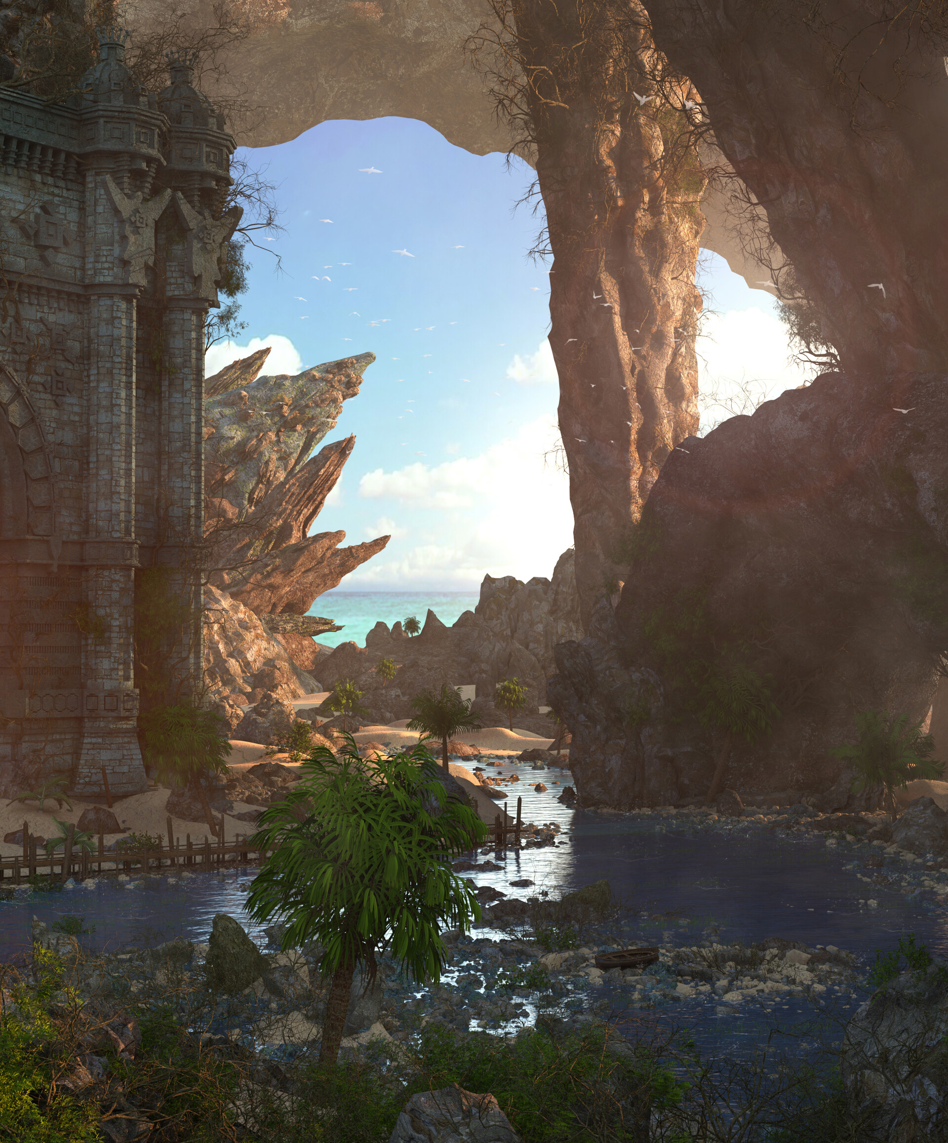 Marc Mons - Fantasy Lost Island Gate