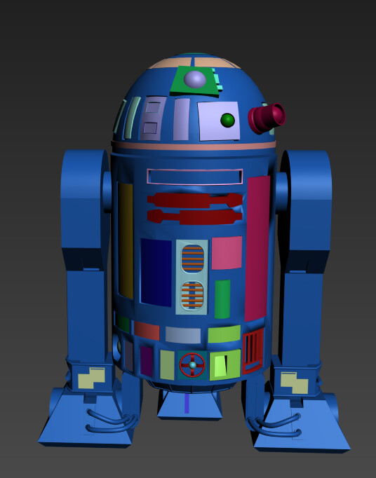 ArtStation - modeling R2D2