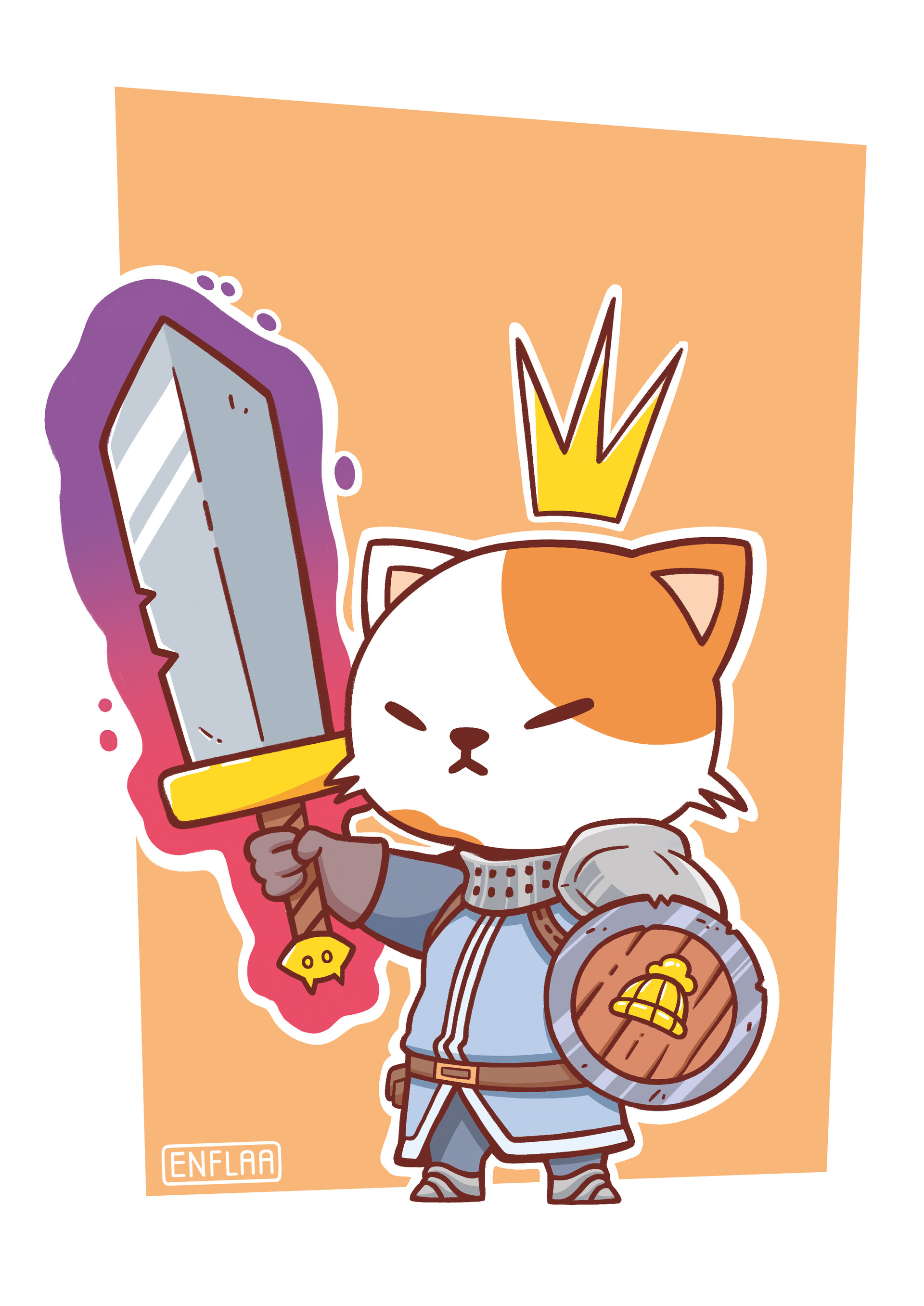 ArtStation - Knight Cat