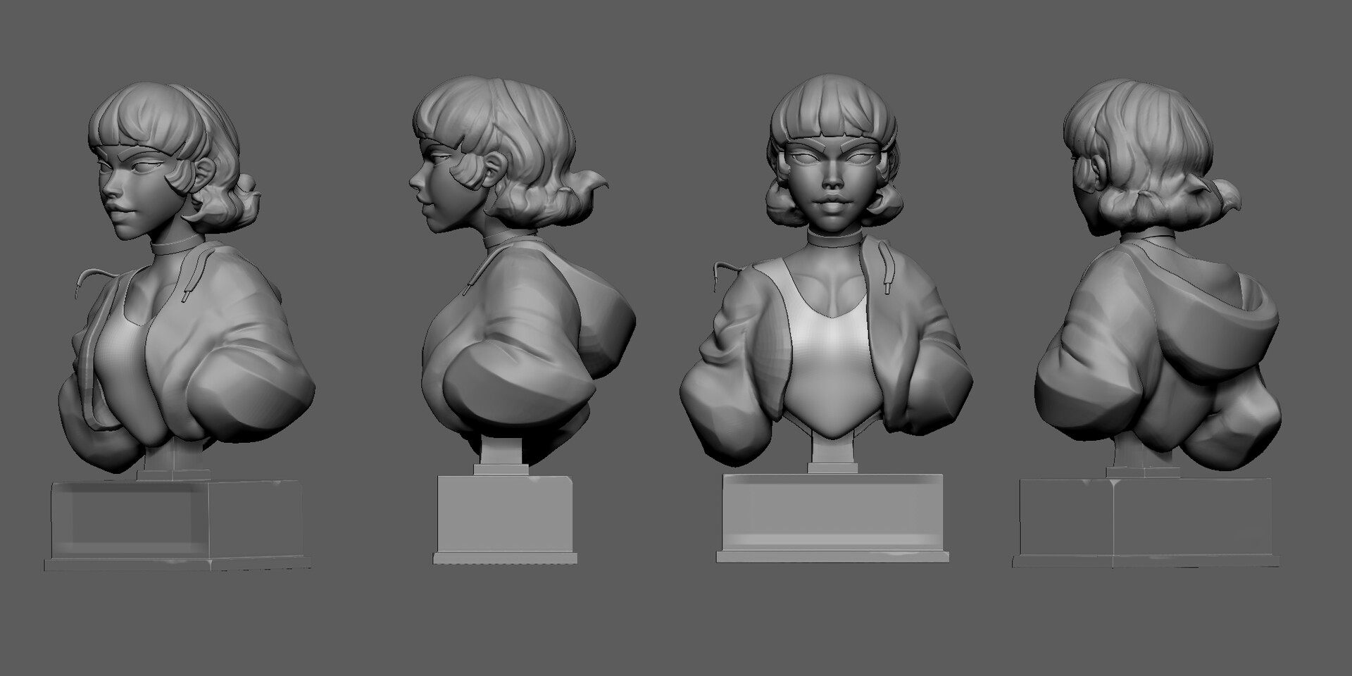 ArtStation - School assignment - Bust