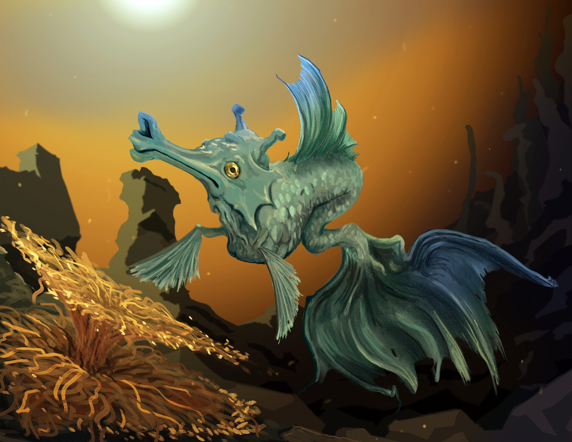 ArtStation - Agolah Fish of the Pendh Ocean