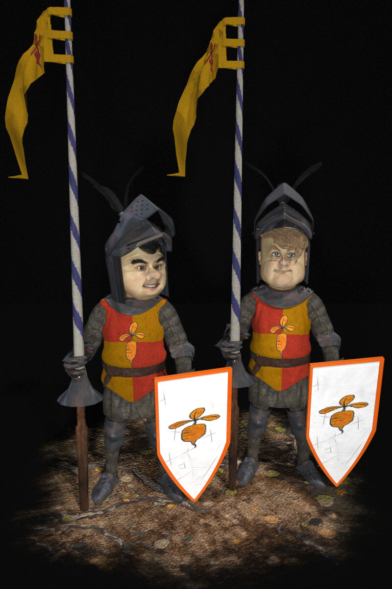 ArtStation - Dig as a squire with armor is ready