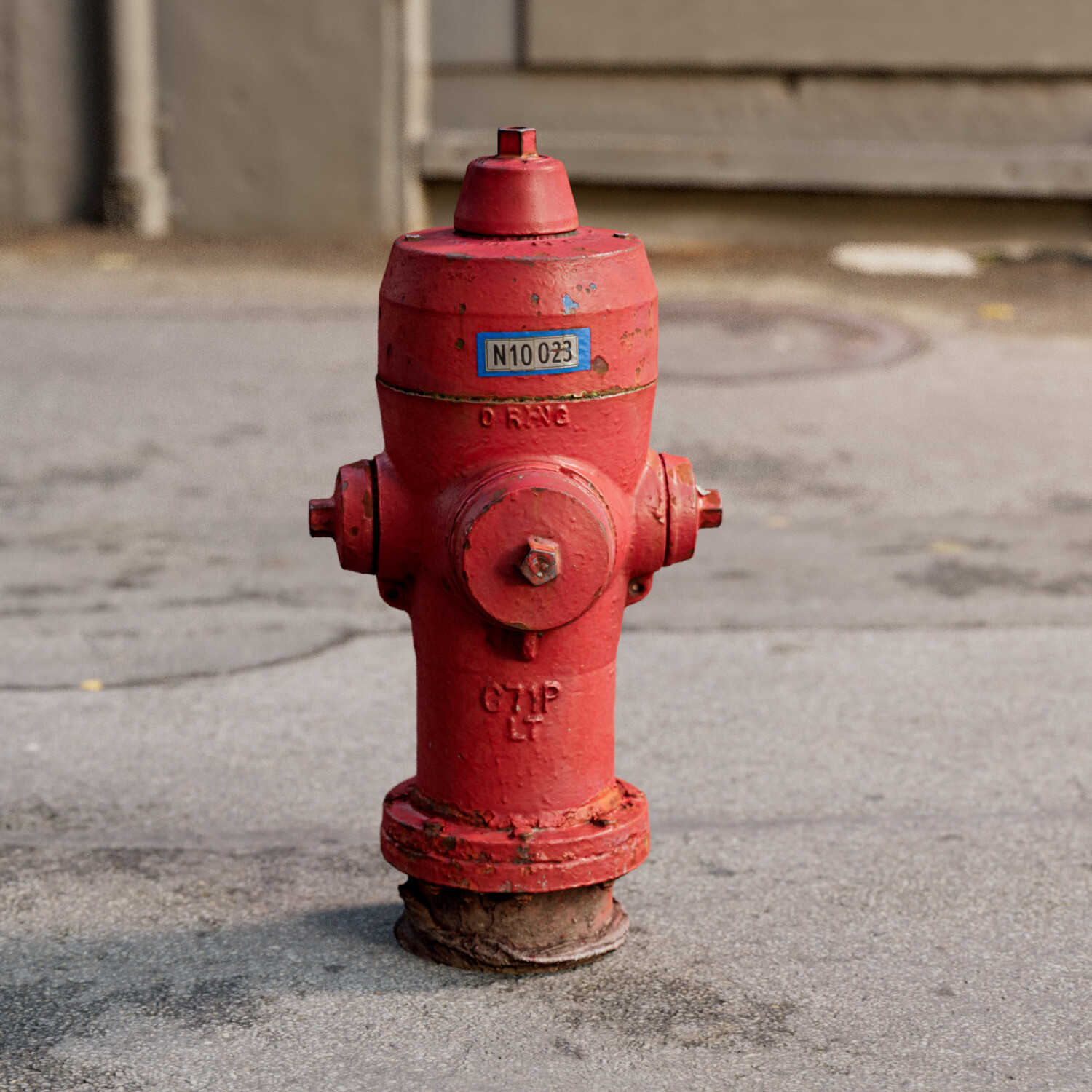 ArtStation - Red fire hydrant
