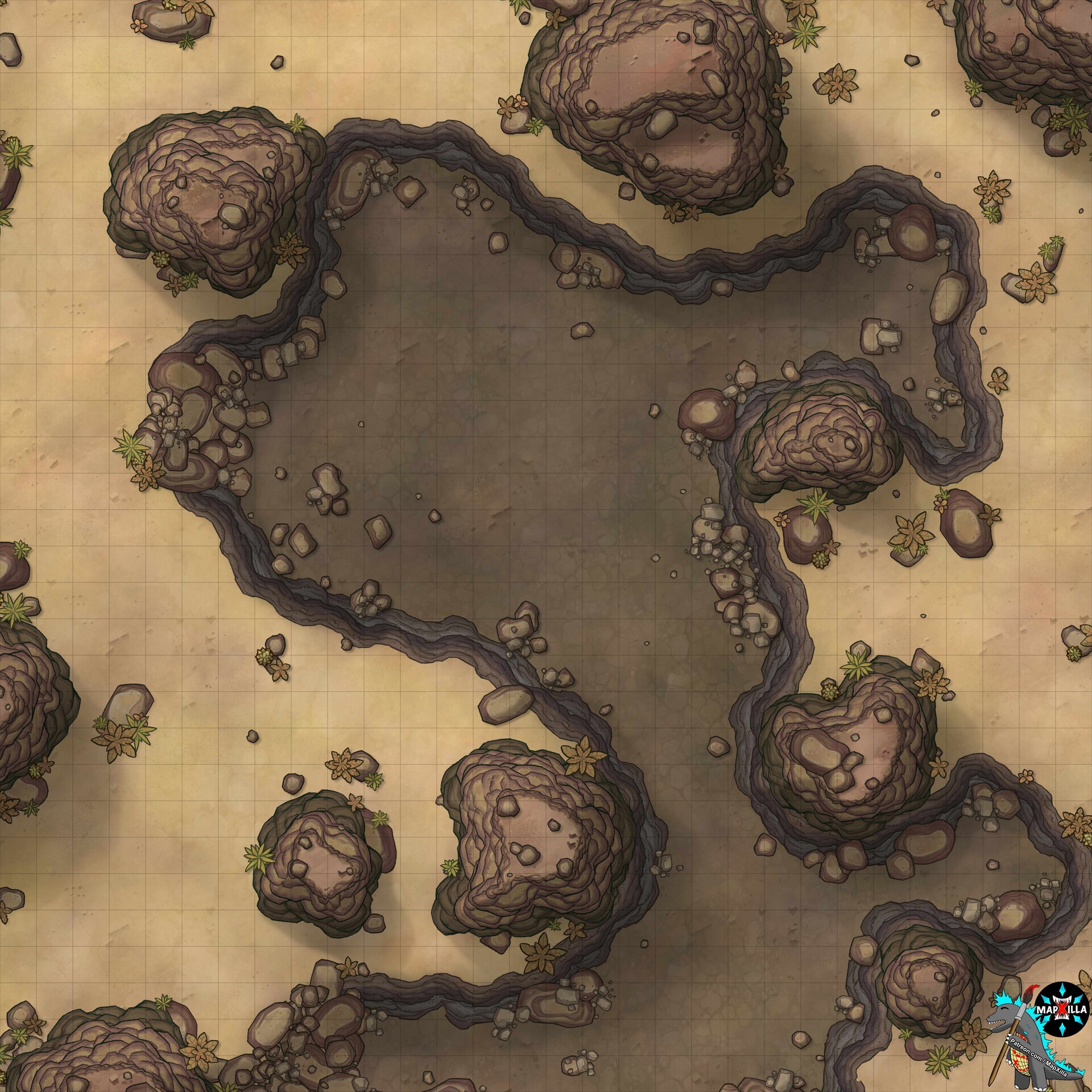 ArtStation - Desert Riverbed [30 x 30]