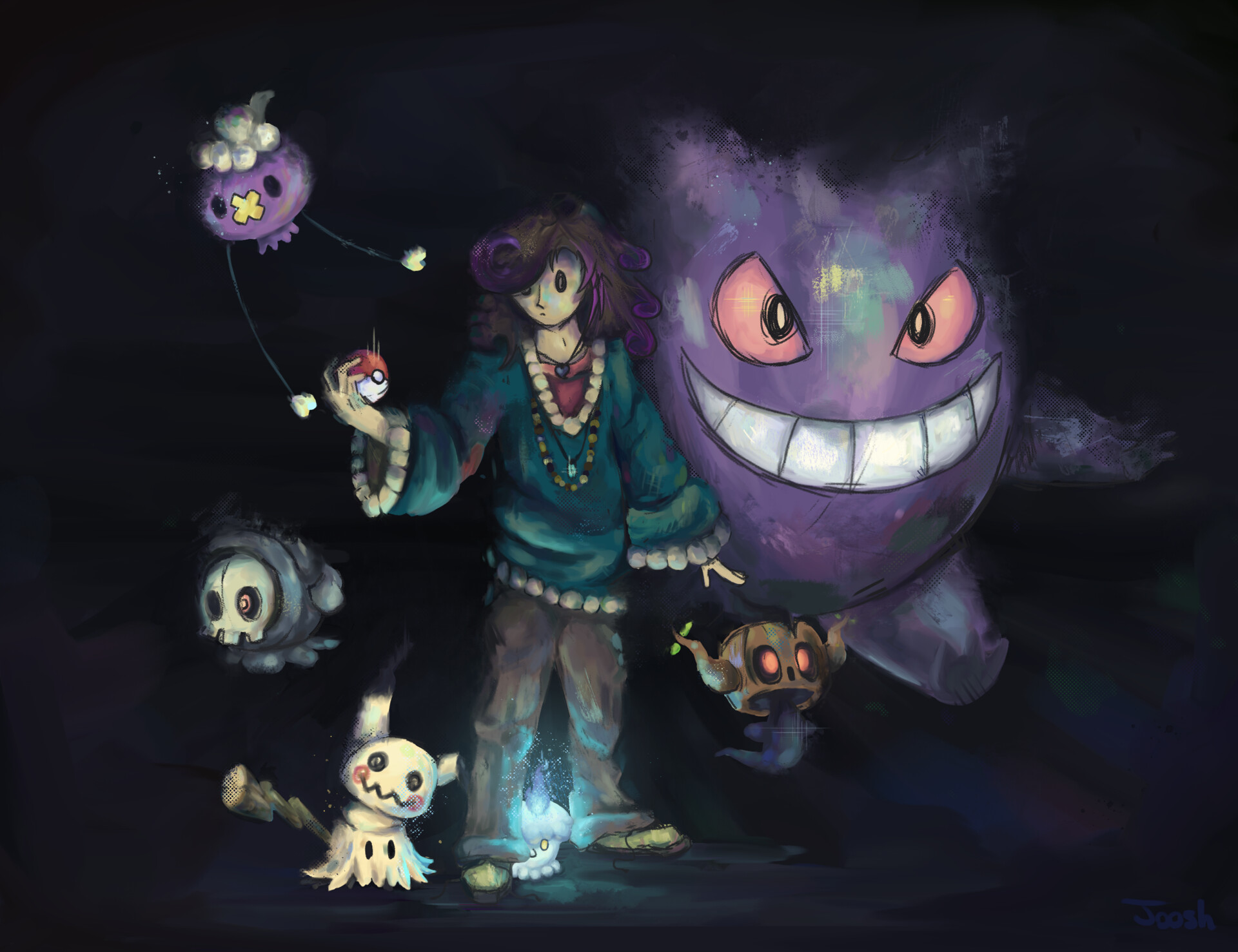 ArtStation - Pokemon ghost trainer concept art