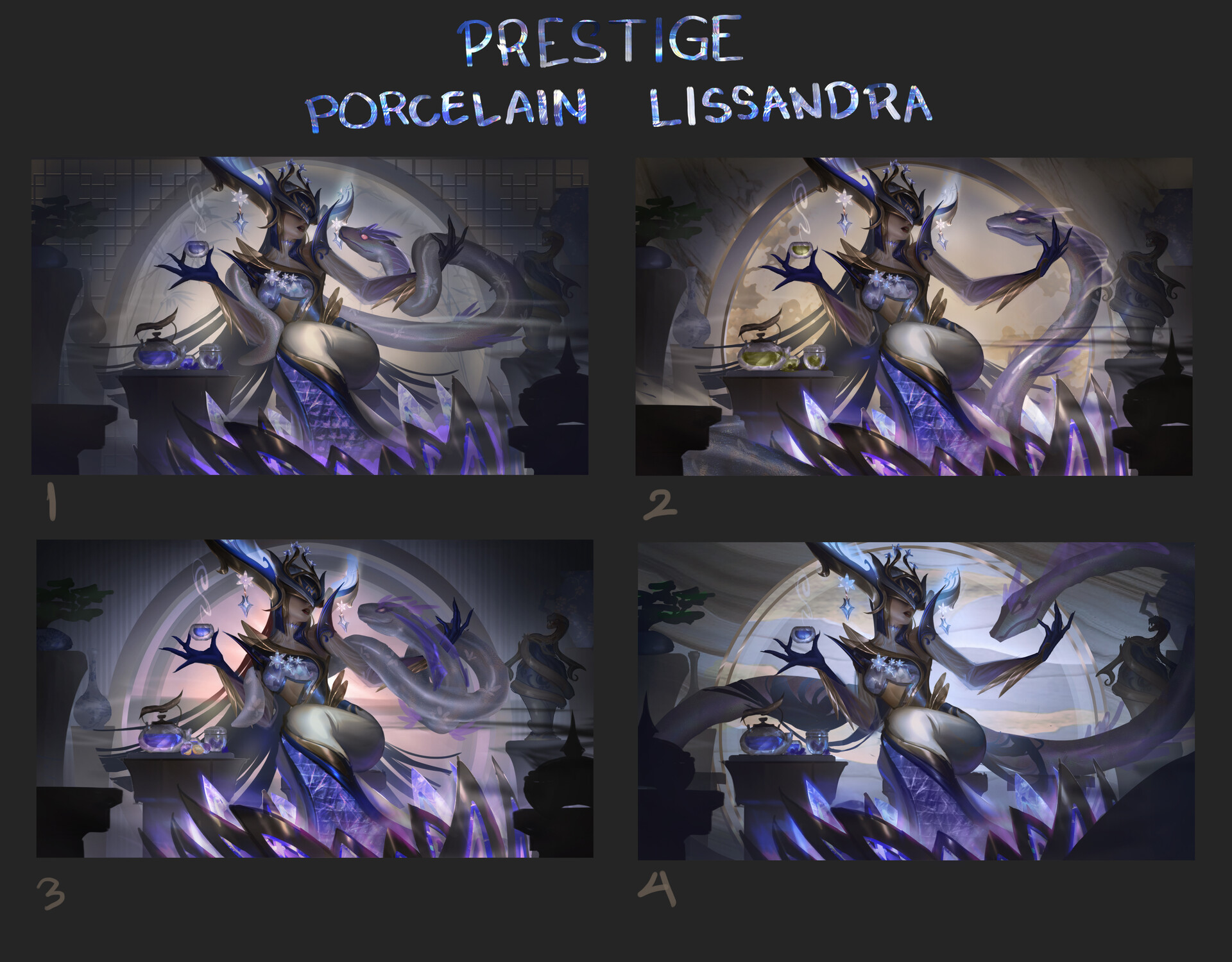 Ina Wong - Prestige Porcelain Lissandra - League of Legends Splash Art