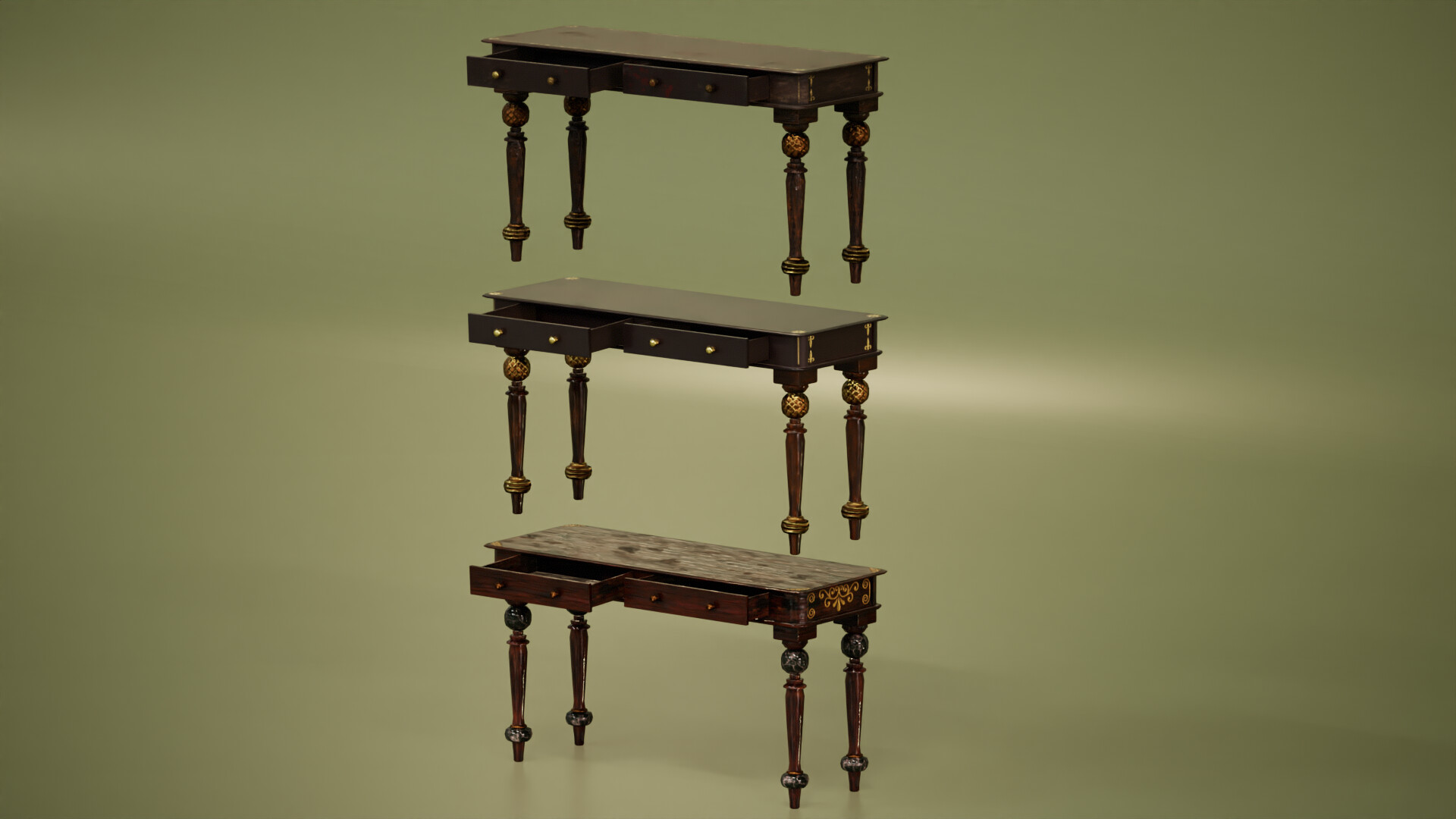 ArtStation - Game Prop - Sofa Table