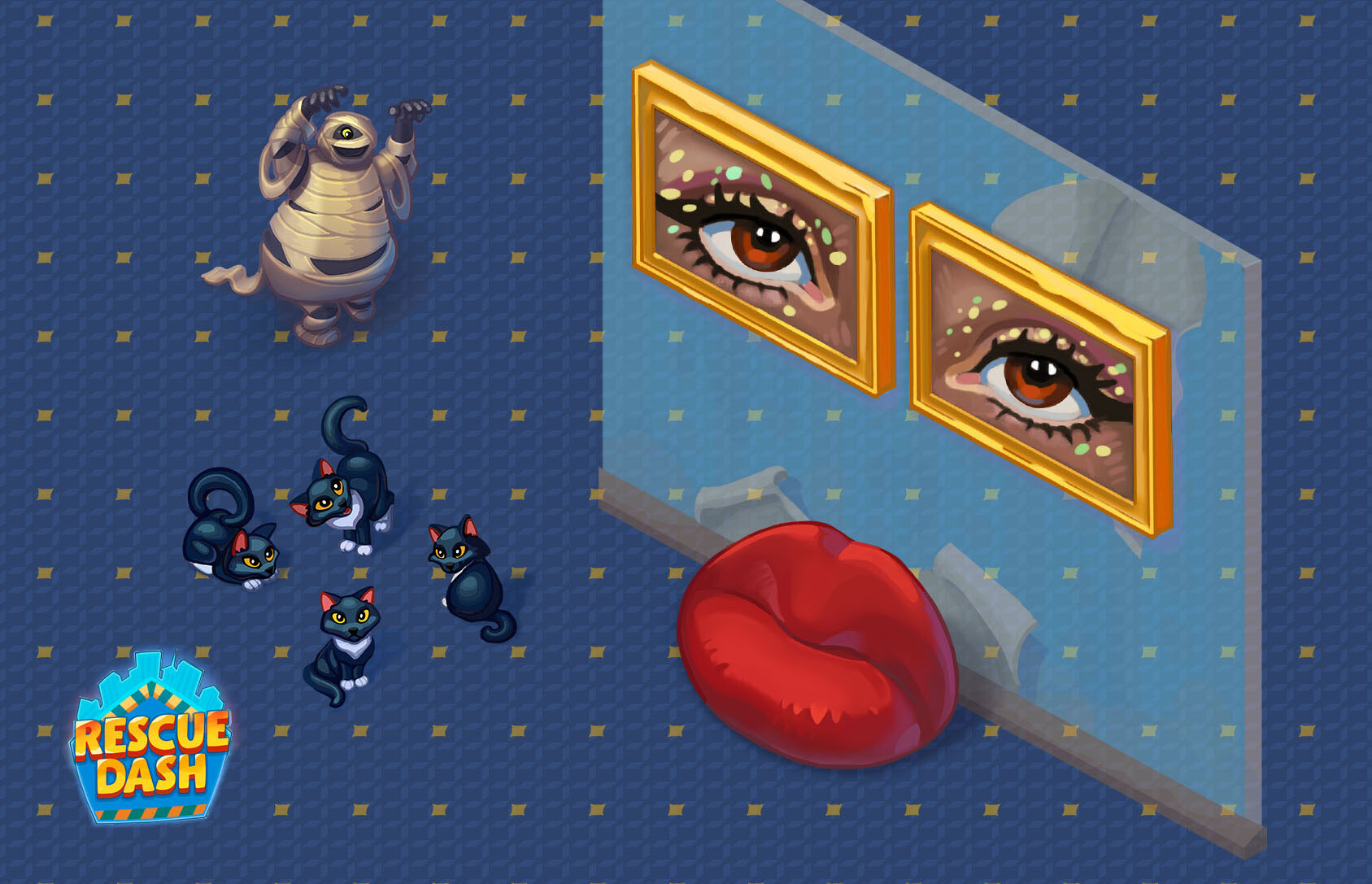 ArtStation - Isometric objects and characters for Rescue Dash