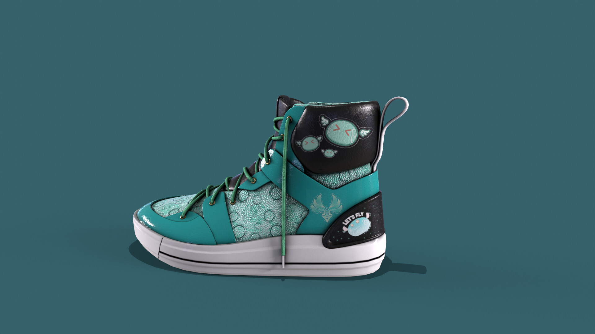 ArtStation - Elemental Shoecase - Anemo Slime