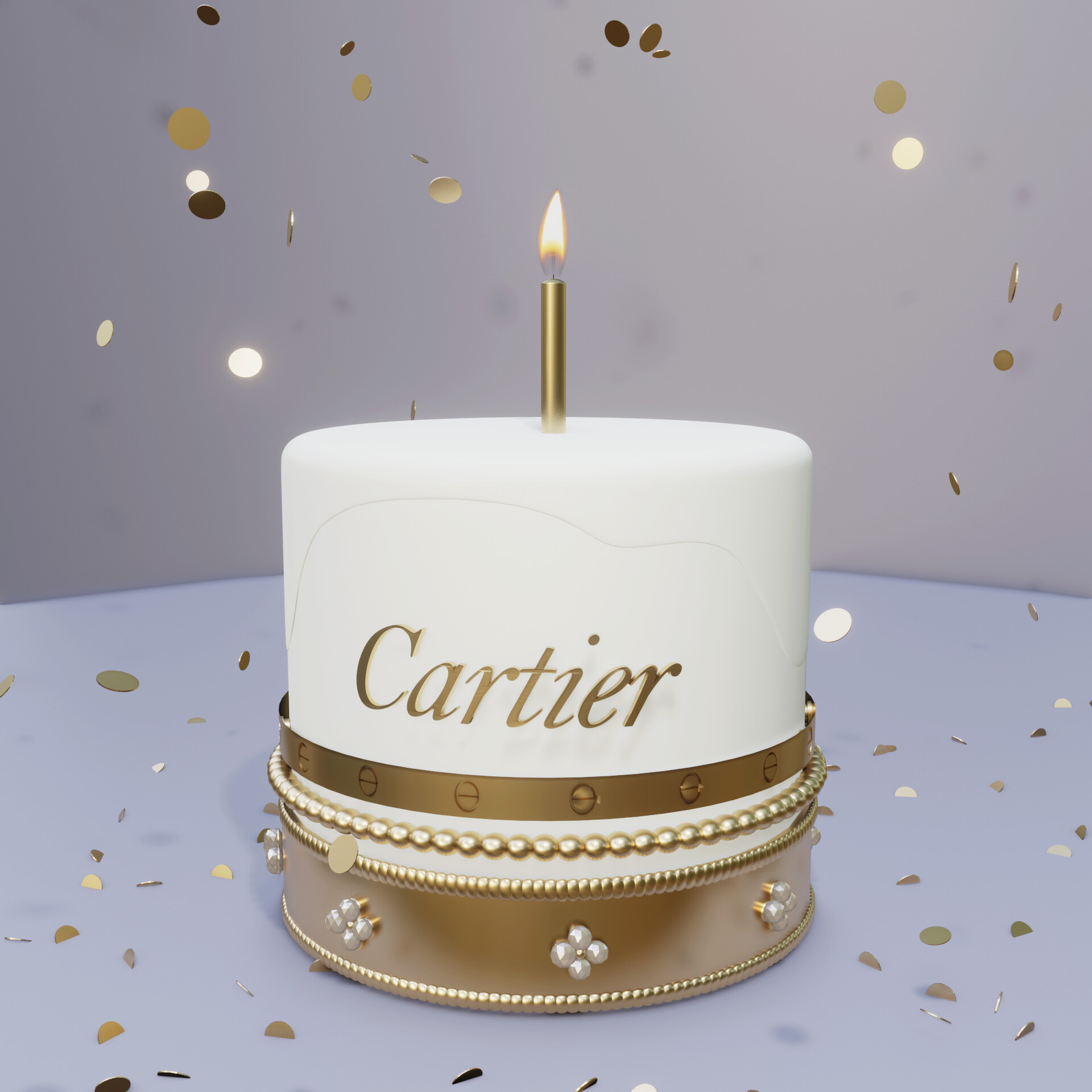 ArtStation - Cartier cake