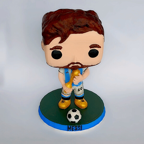 ArtStation - Funko Pop Messi with World Cup